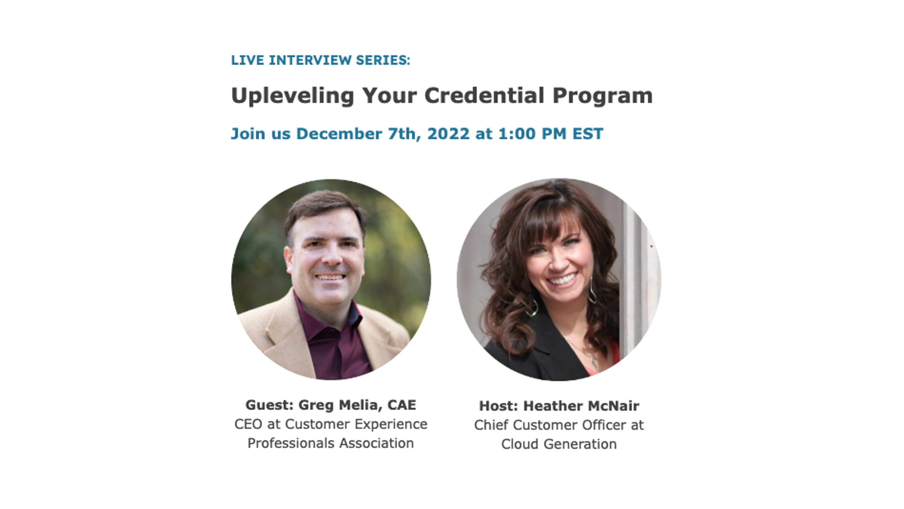 Live Interview Series: Upleveling Your Credential Program with Greg ...